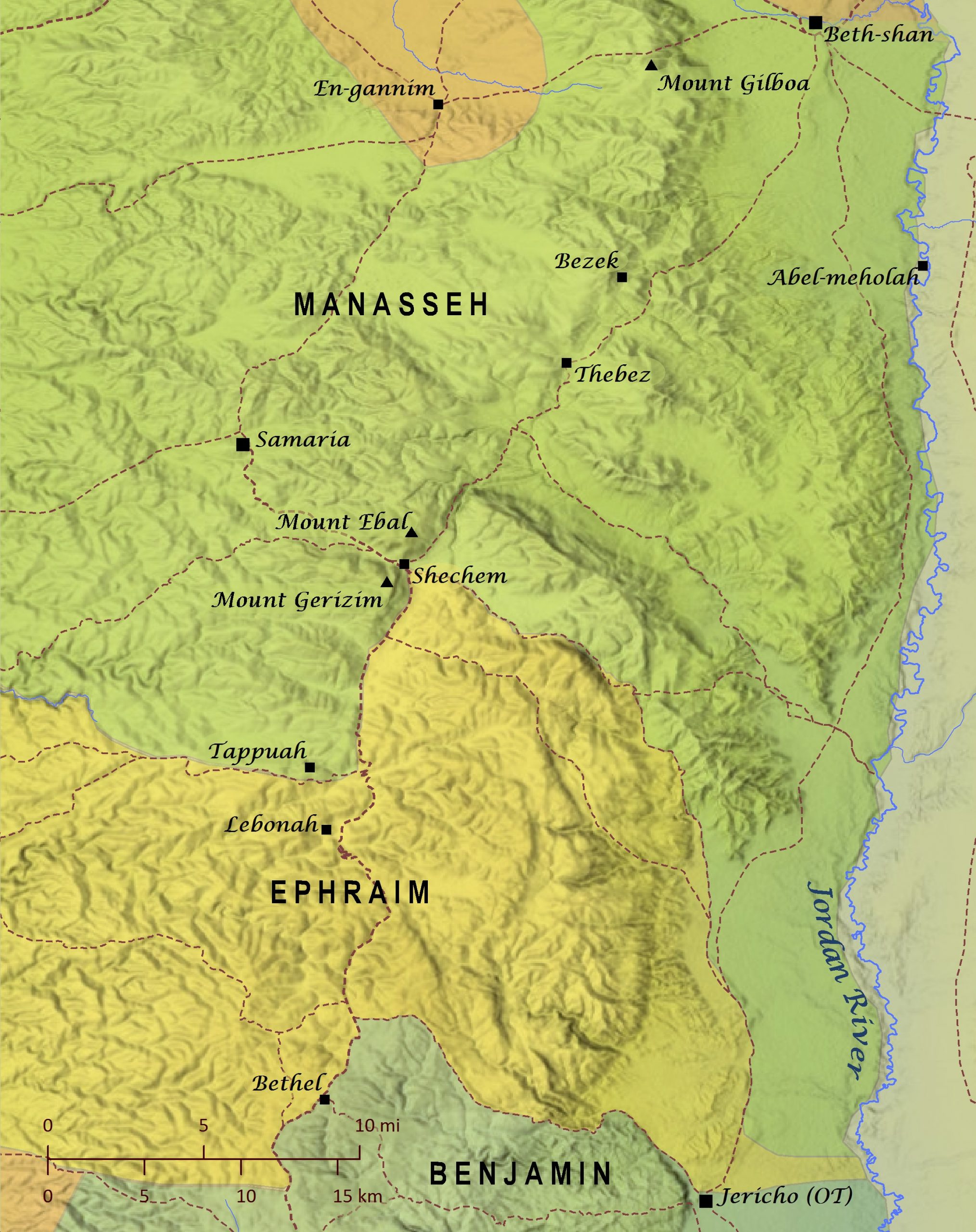 Shechem and the Hill Country of Samaria – Bible Mapper Blog