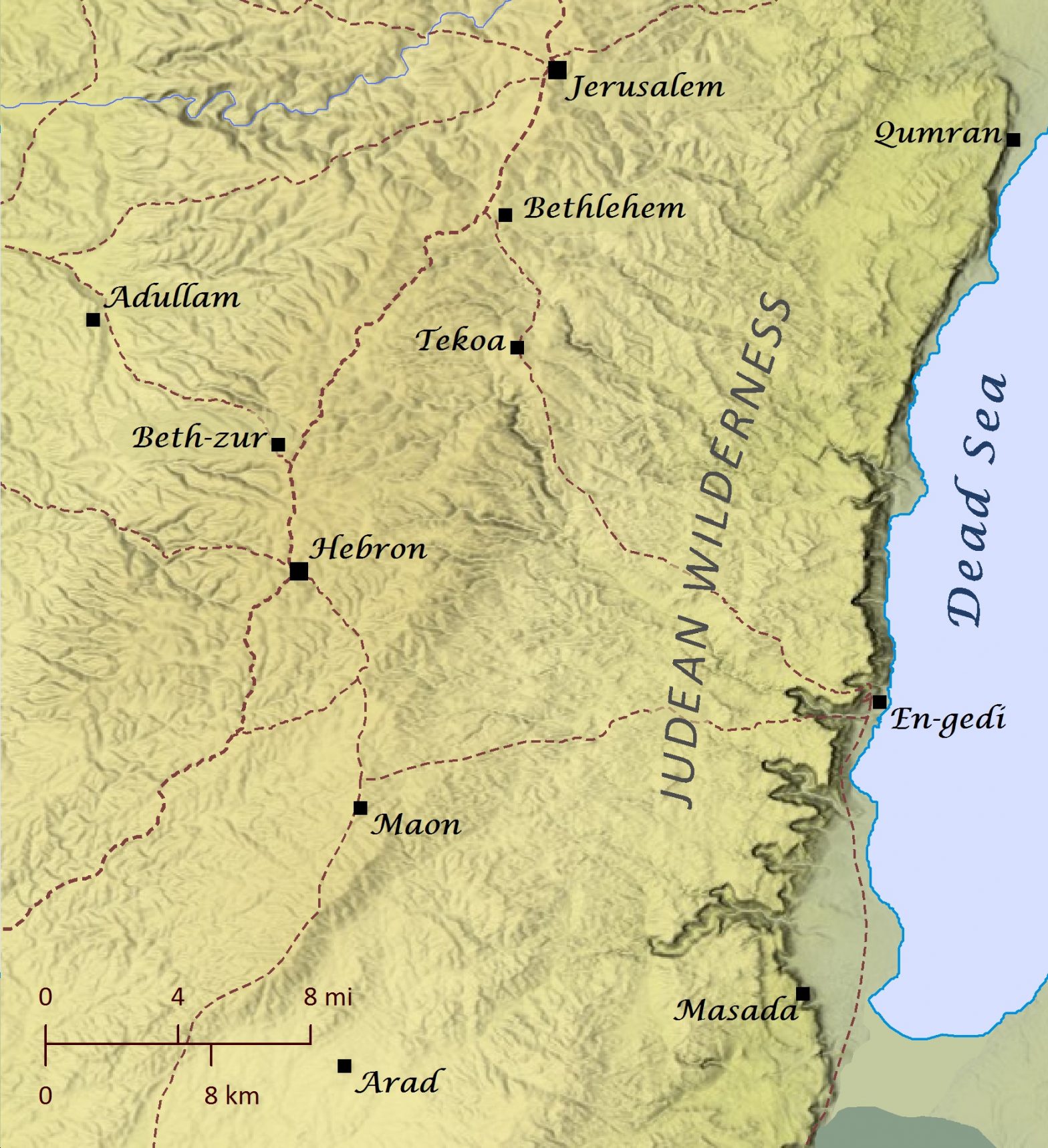 Judah and Its Towns – Bible Mapper Blog