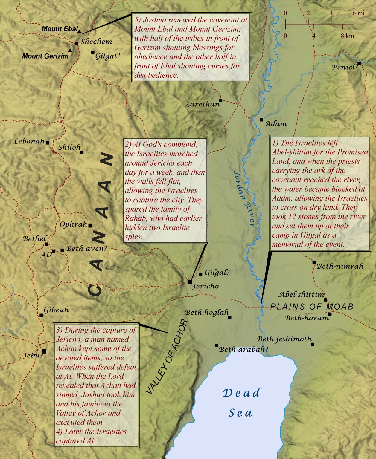 Israel Enters the Promised Land – Bible Mapper Atlas