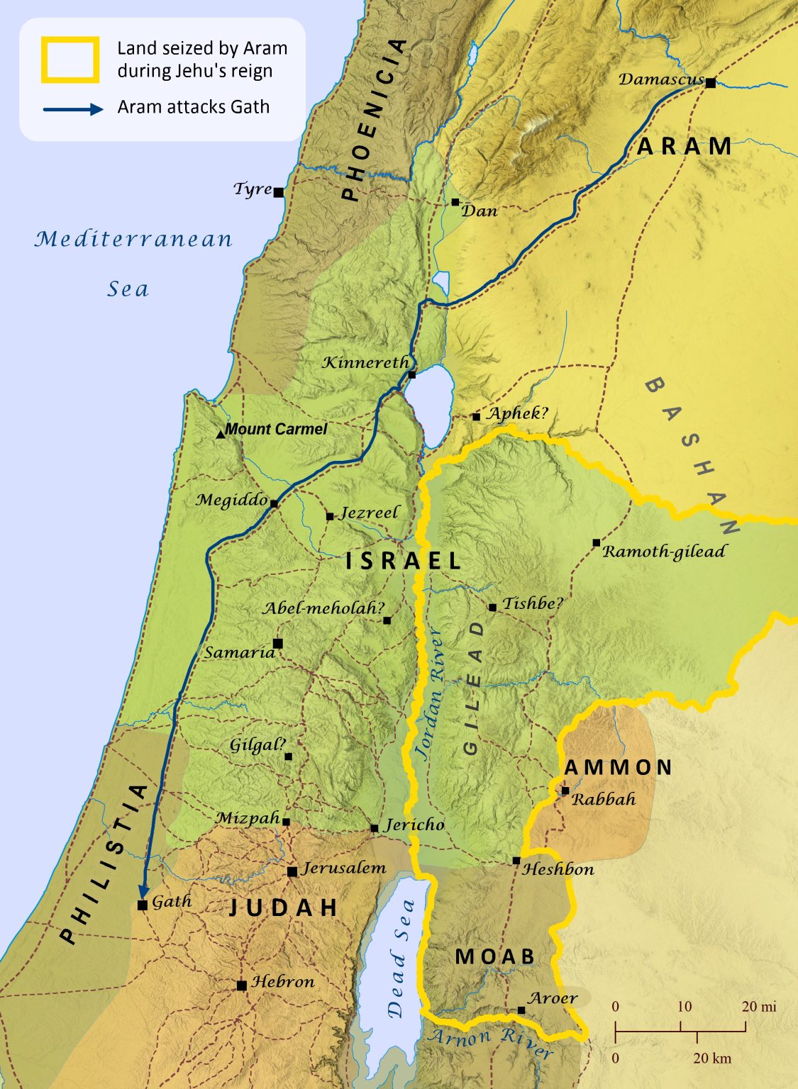 Aram Captures Gilead – Bible Mapper Atlas