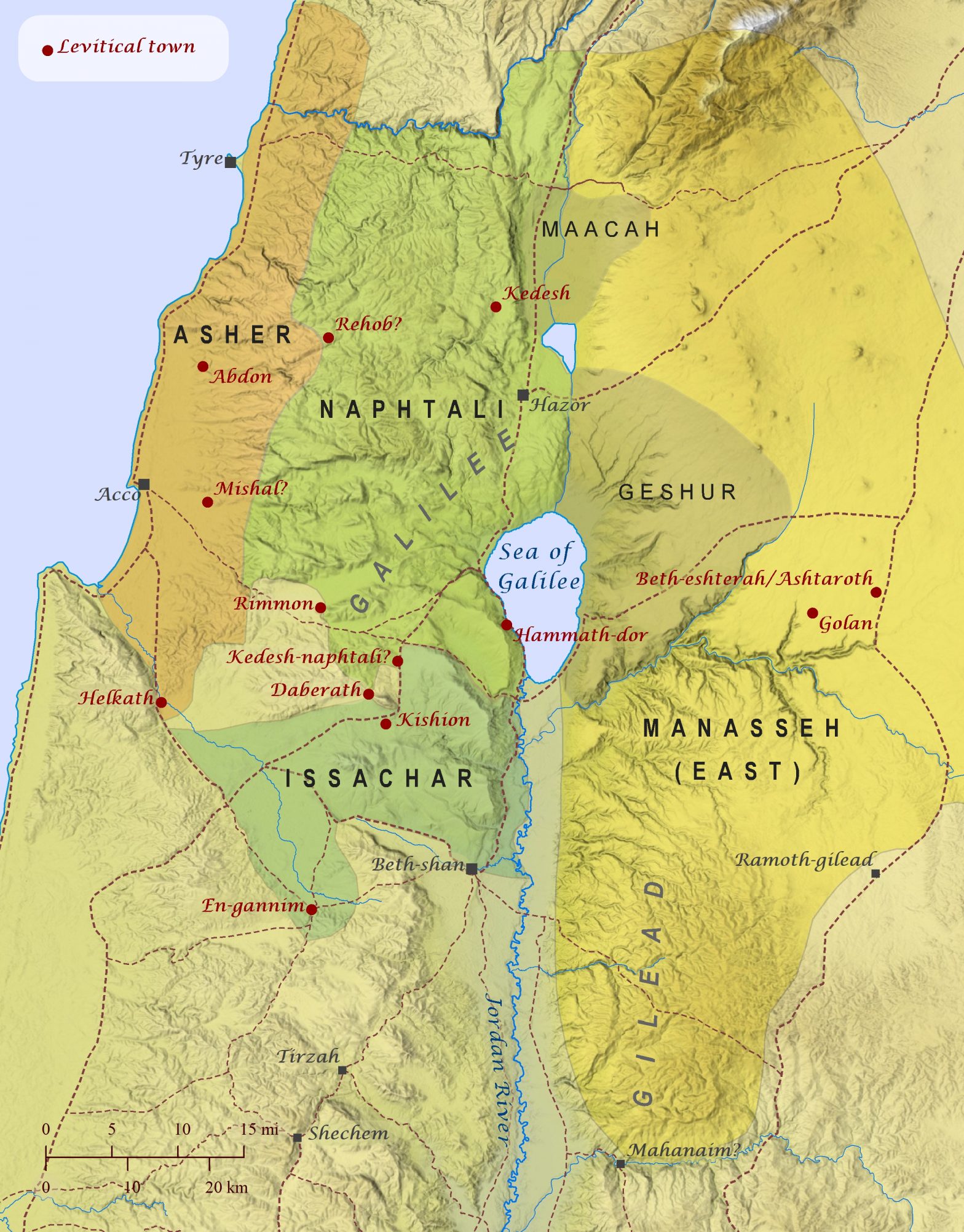 Levitical Cities – Bible Mapper Atlas