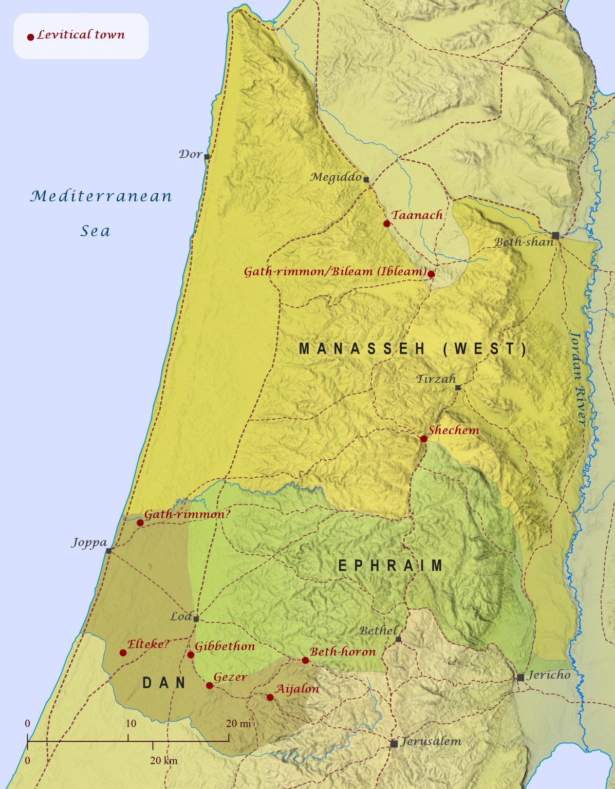 Levitical Cities – Bible Mapper Atlas