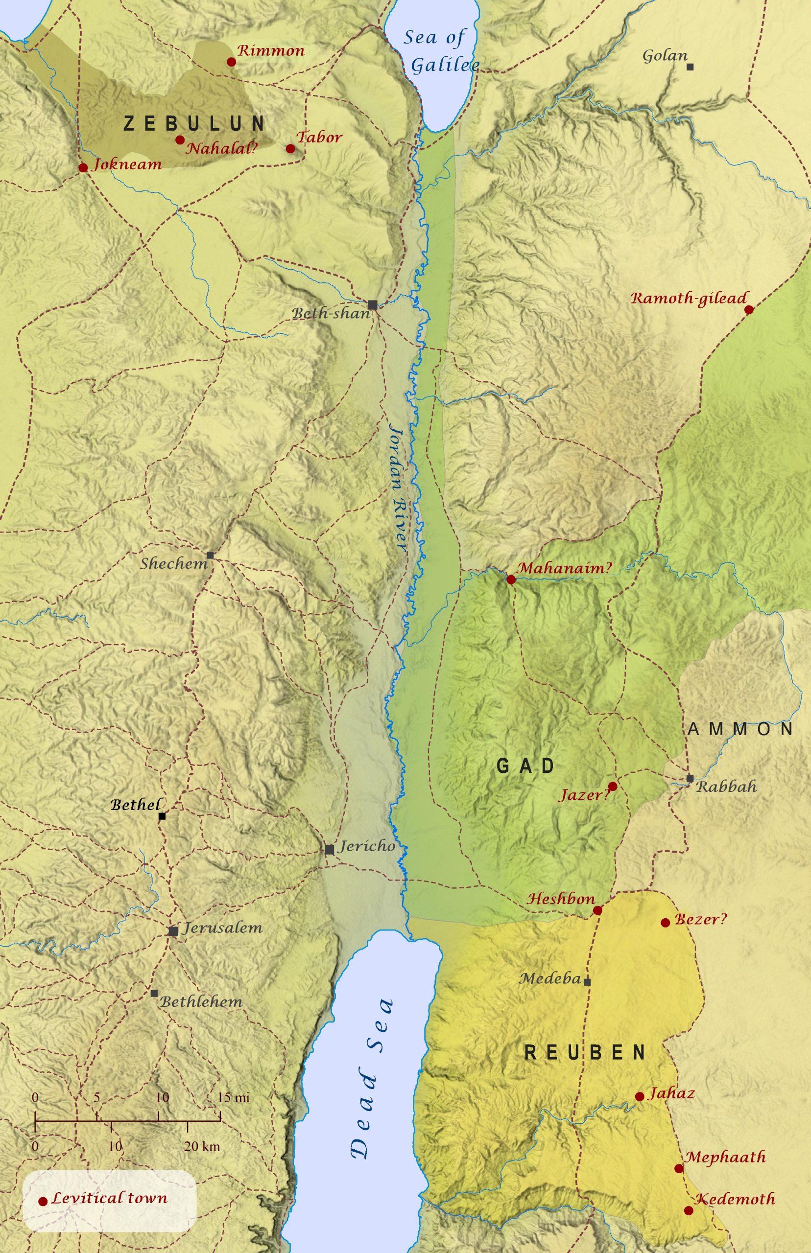 Levitical Cities – Bible Mapper Atlas