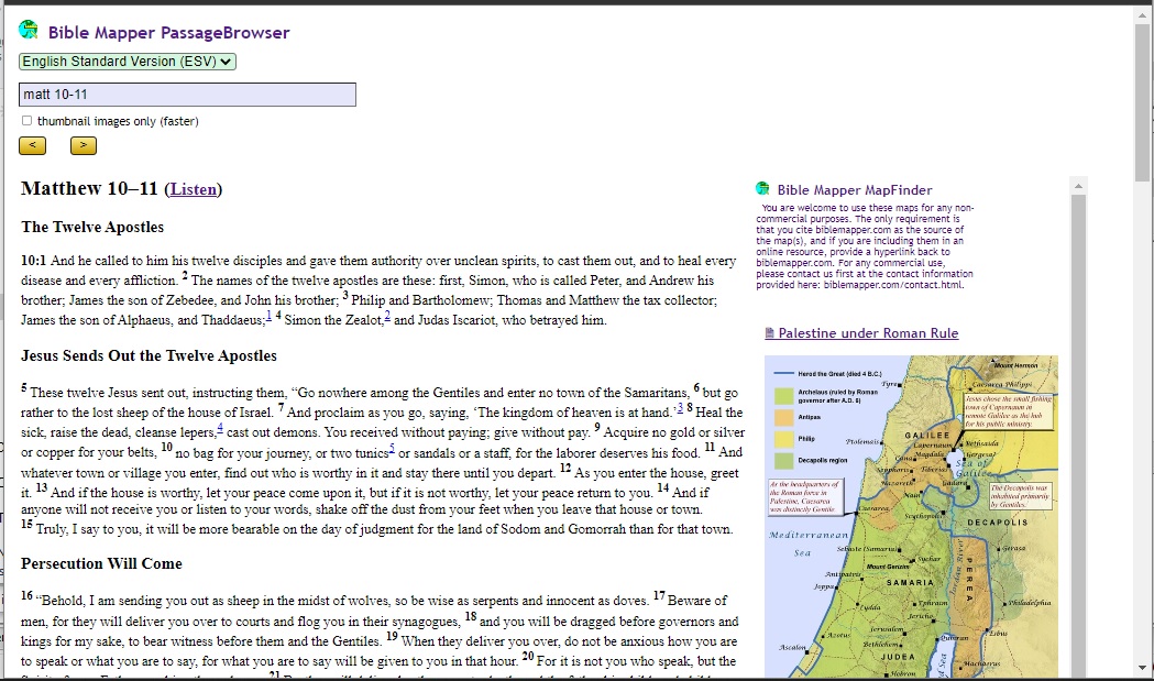PassageBrowser and MapFinder – Bible Mapper Atlas