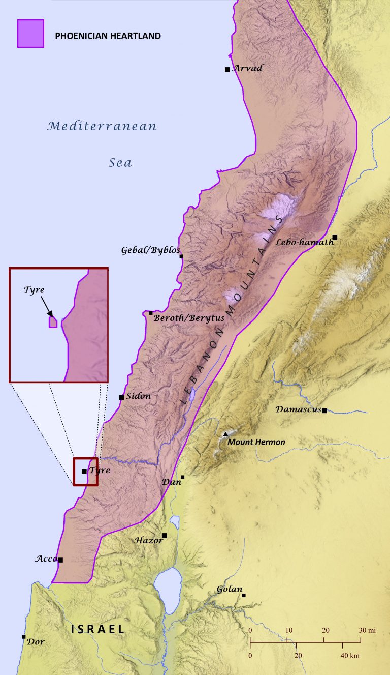 Phoenicia and Tyre – Bible Mapper Atlas