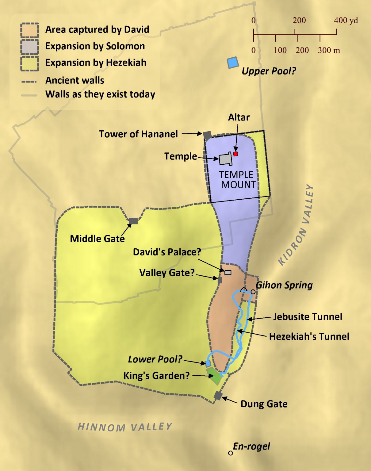 Jerusalem during the Early Old Testament – Bible Mapper Atlas