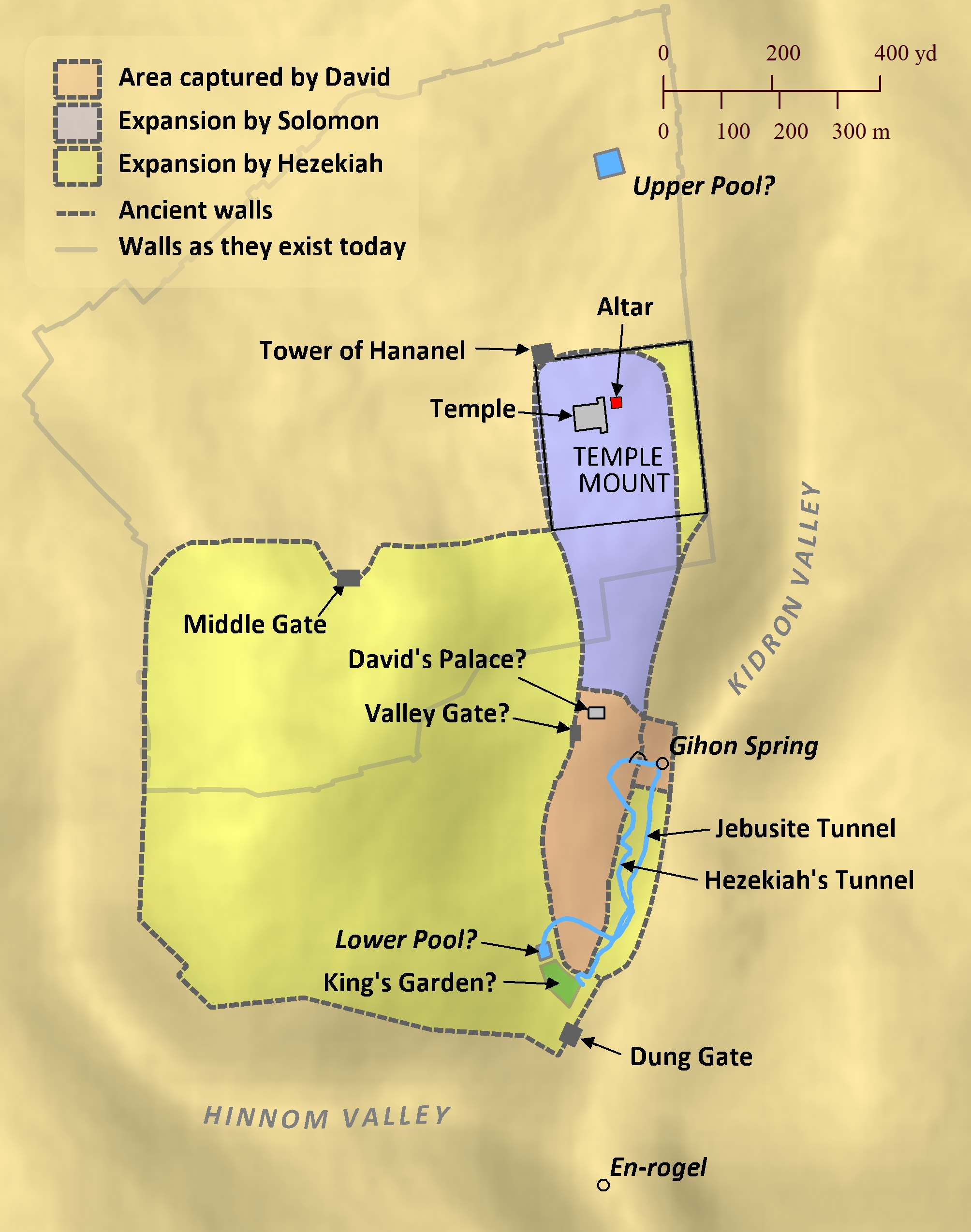 Jerusalem during the Early Old Testament – Bible Mapper Atlas