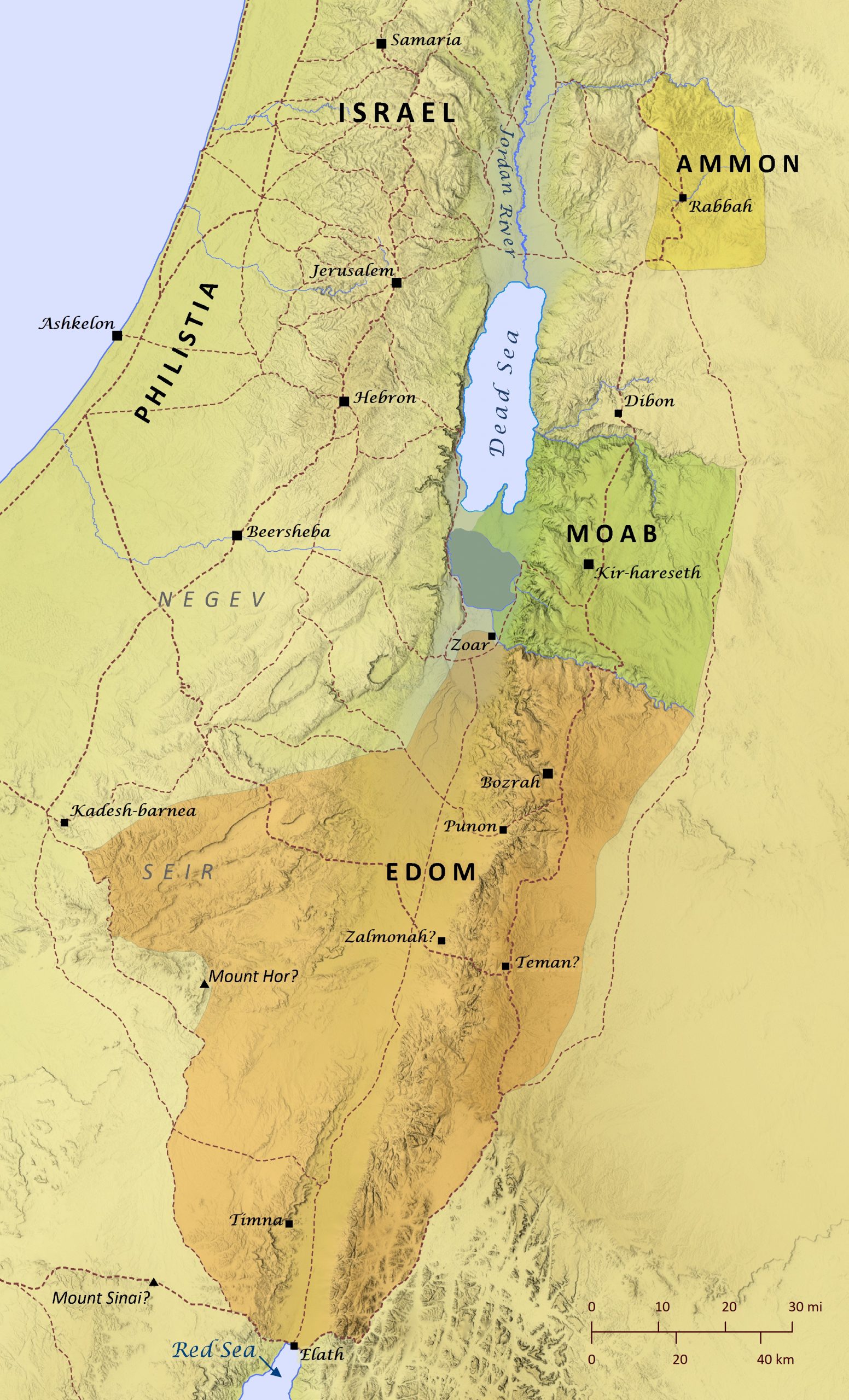 Nations Across the Jordan River – Bible Mapper Atlas