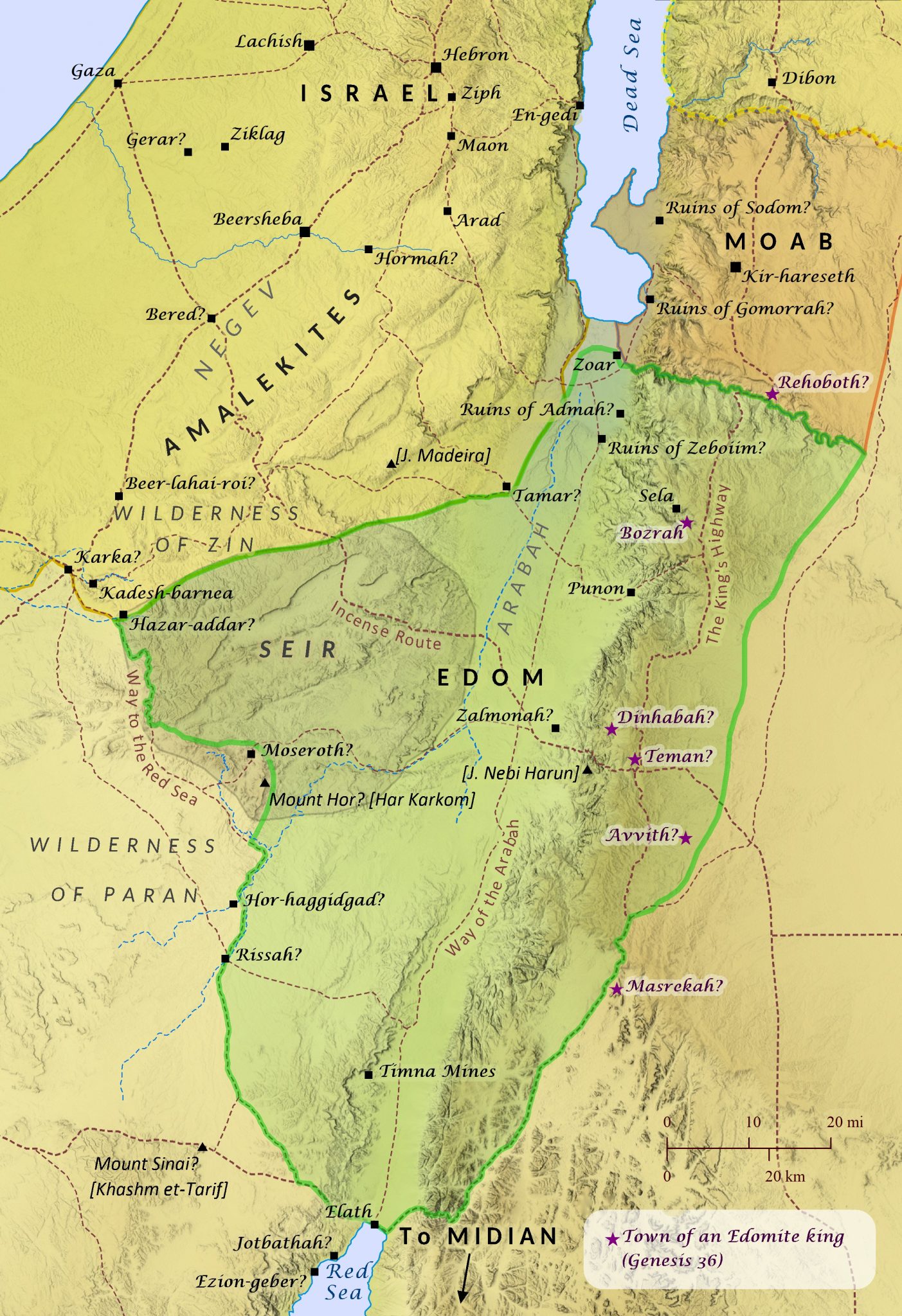 Edom and the Land of Seir – Bible Mapper Atlas