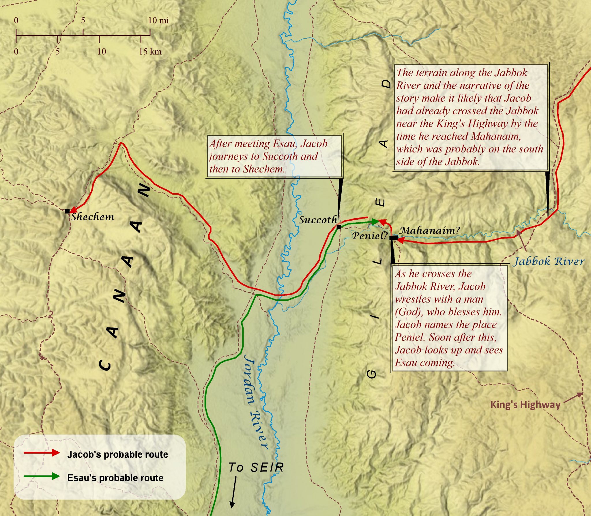 Jacob Returns to Canaan – Bible Mapper Atlas
