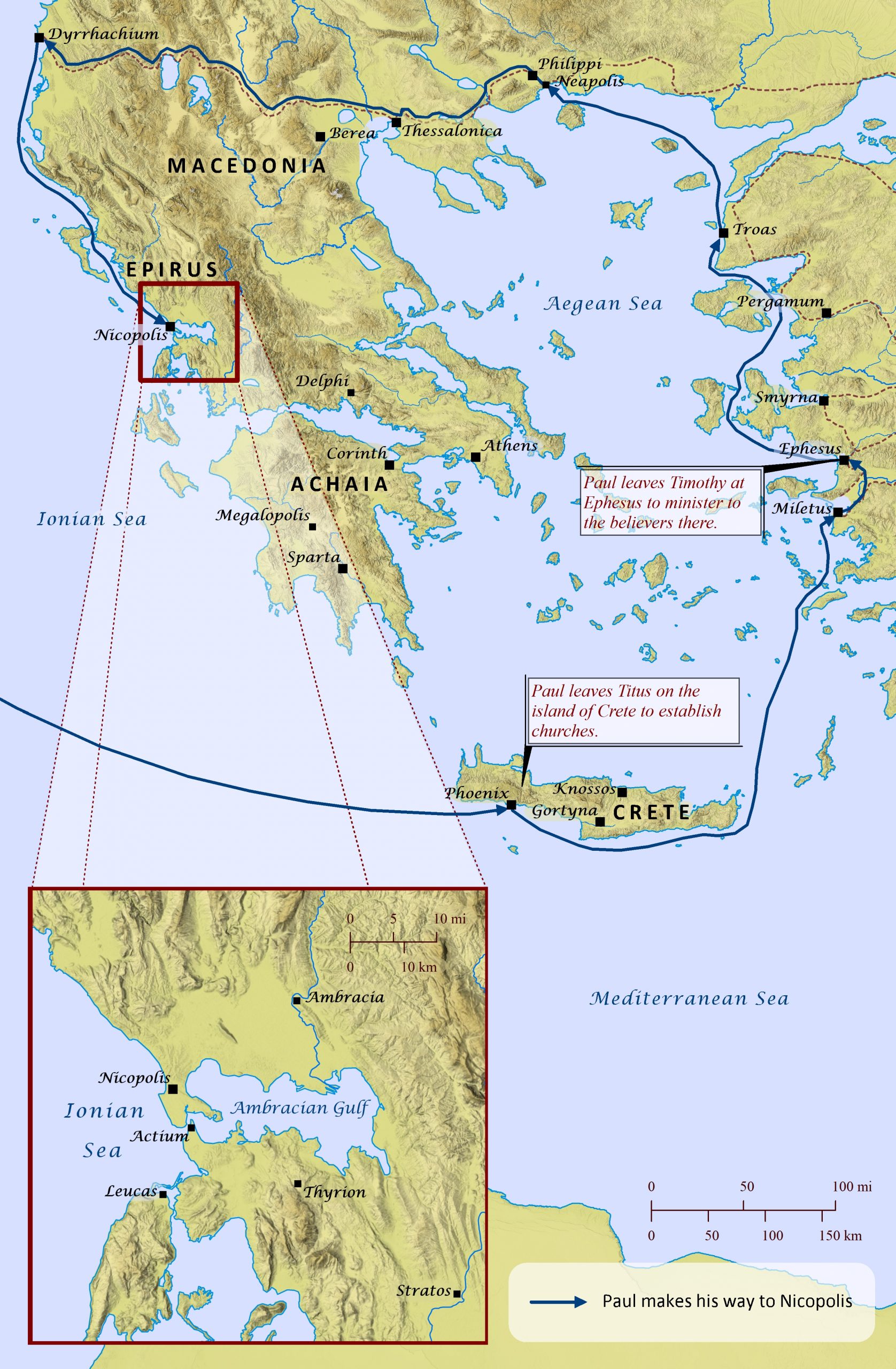 Nicopolis and Its Surroundings – Bible Mapper Atlas