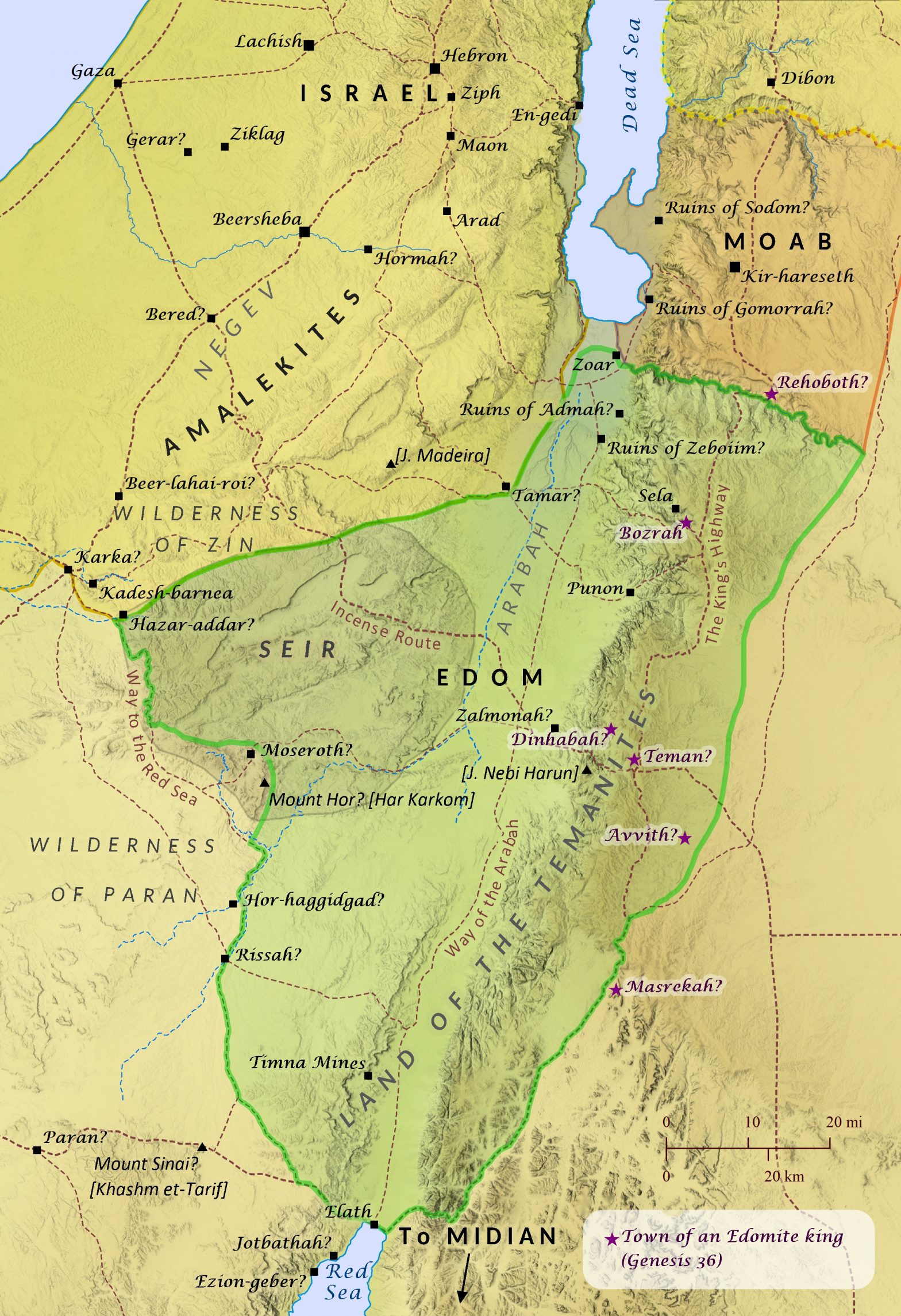 Edom and the Land of Seir – Bible Mapper Atlas