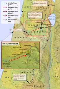 Deborah and Barak Defeat Sisera – Bible Mapper Atlas