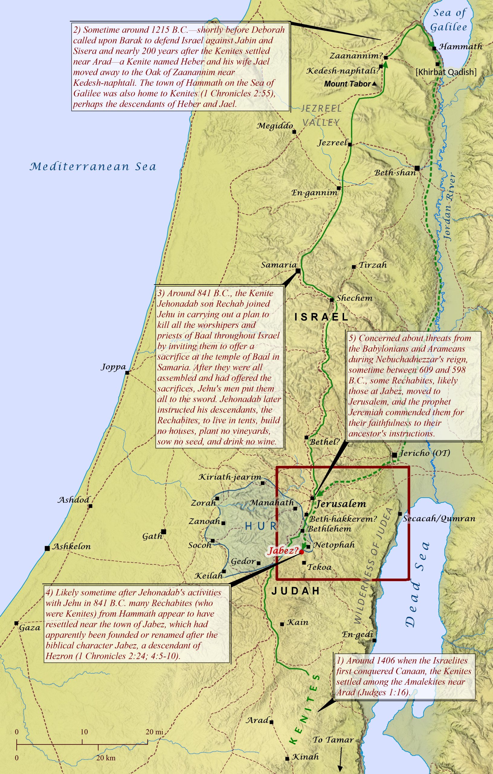 The Kenites at Jabez – Bible Mapper Atlas