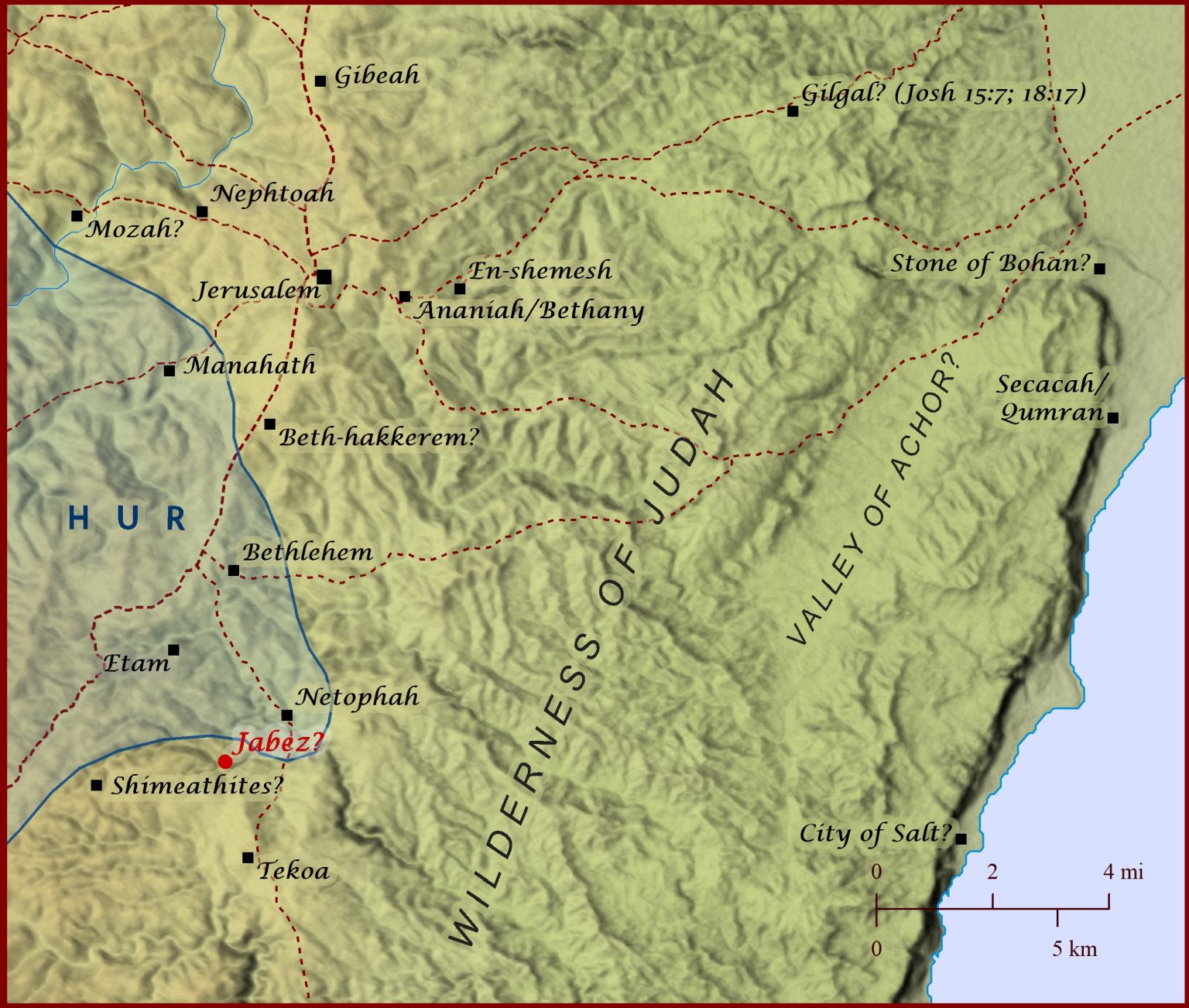 The Kenites at Jabez – Bible Mapper Atlas
