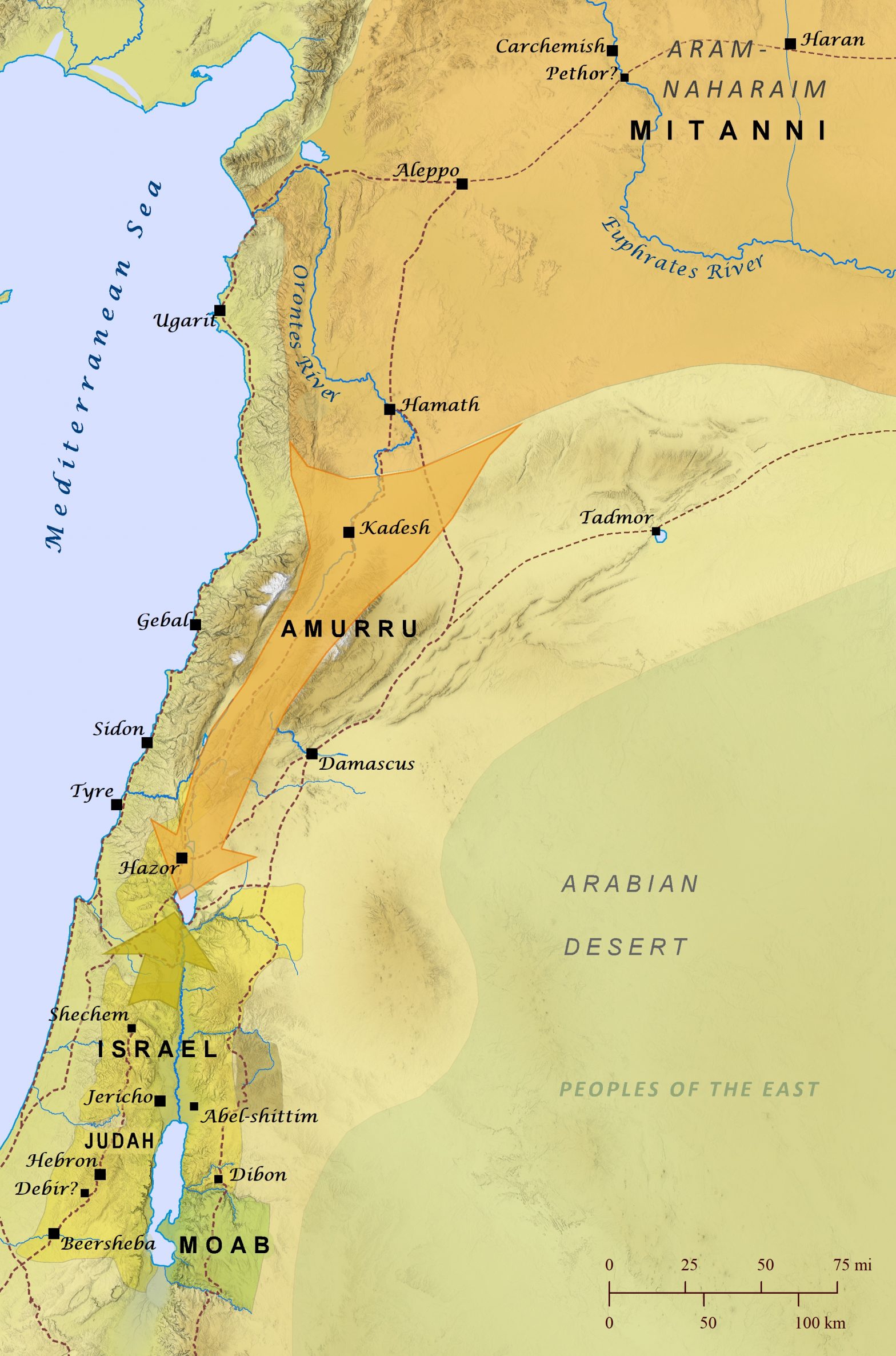 Othniel Rescues Israel – Bible Mapper Atlas