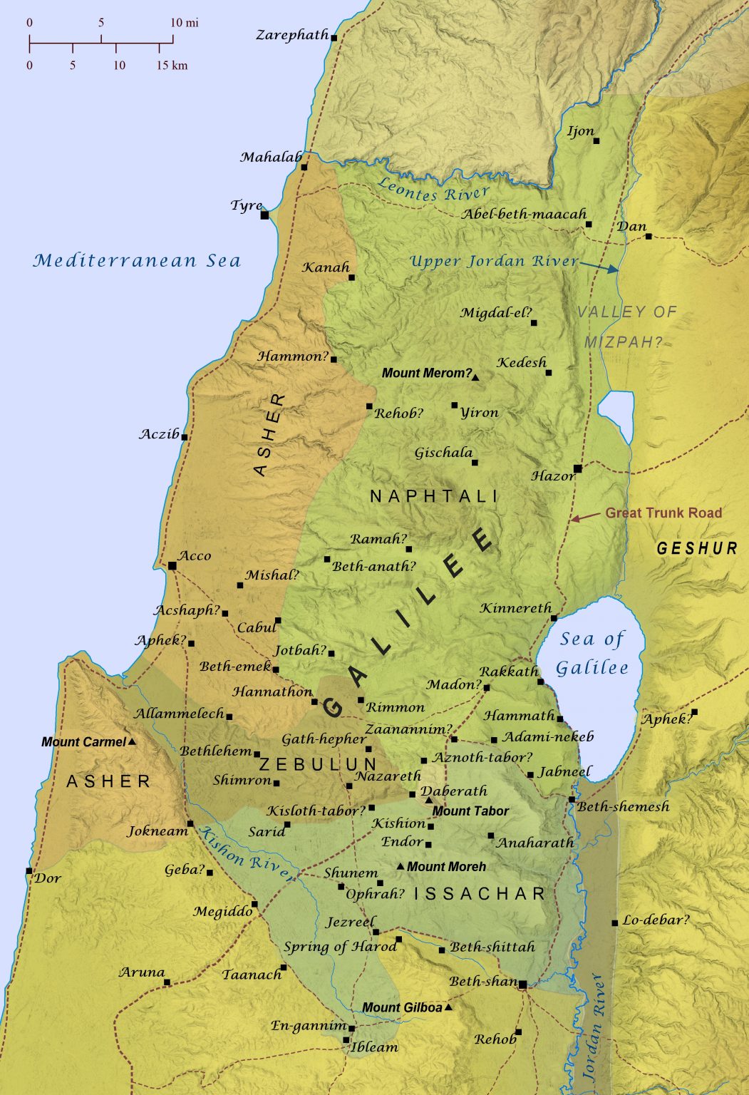 Galilee throughout Bible Times – Bible Mapper Atlas