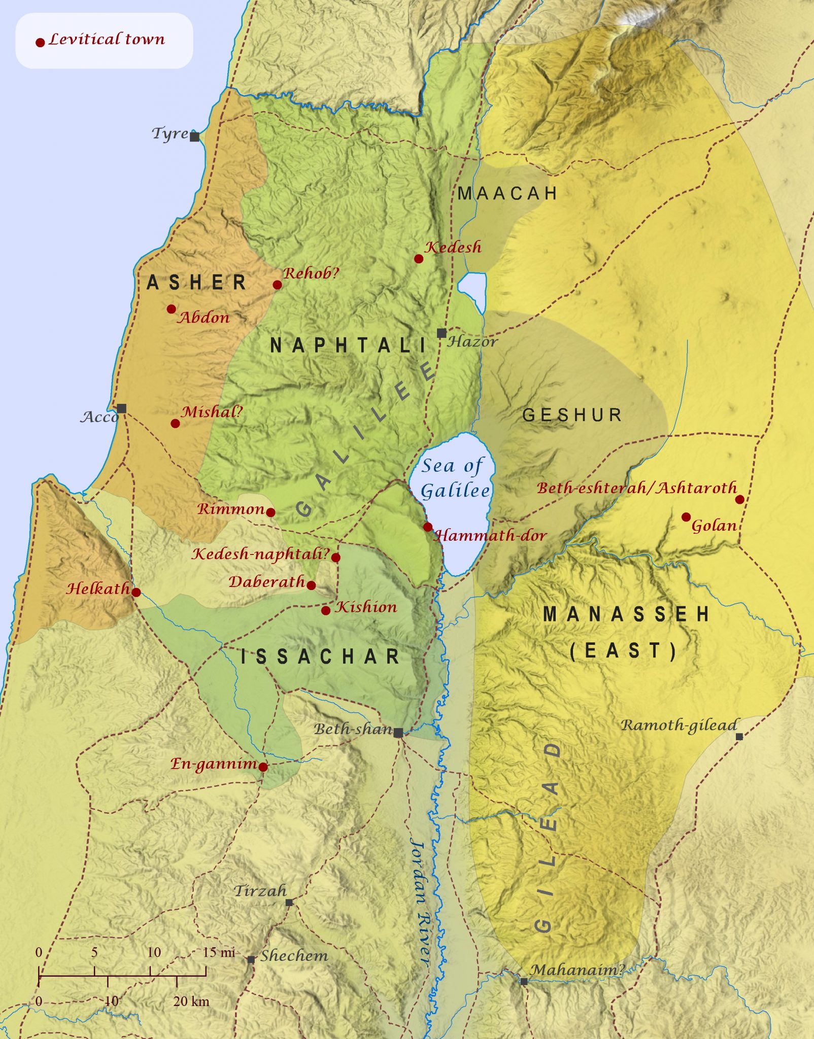 Levitical Cities – Bible Mapper Atlas