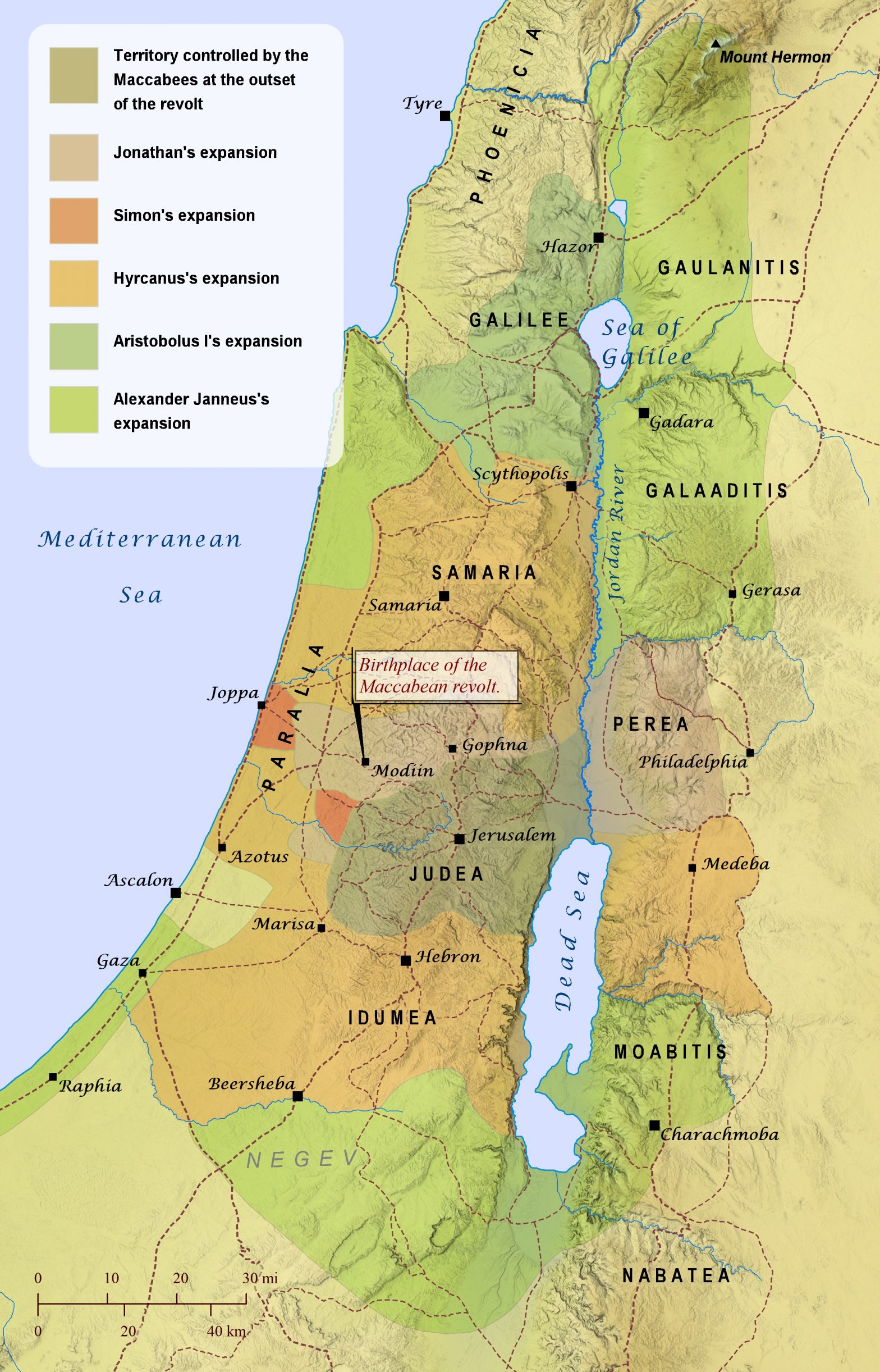 Israel under the Maccabees – Bible Mapper Atlas