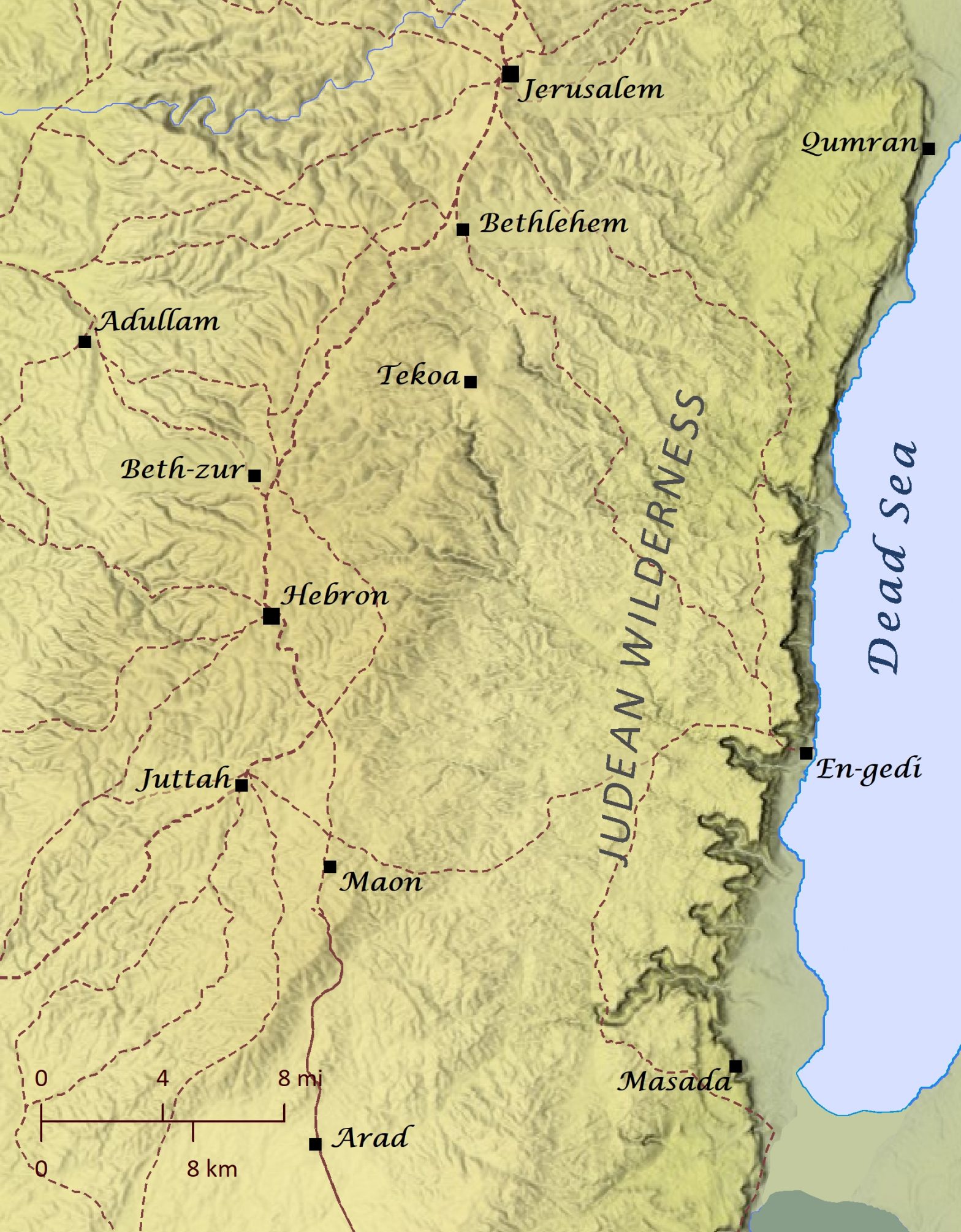 Judah and Its Towns – Bible Mapper Atlas