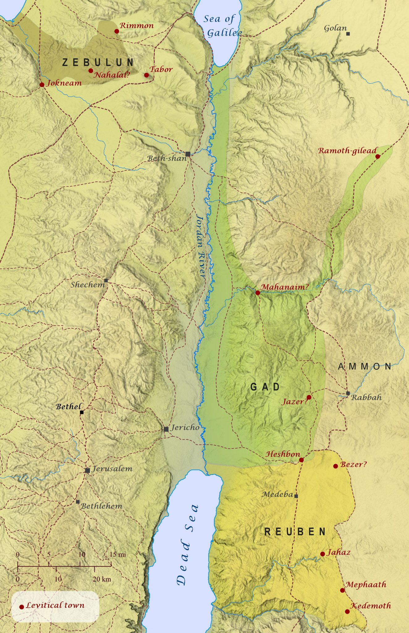 Levitical Cities – Bible Mapper Atlas