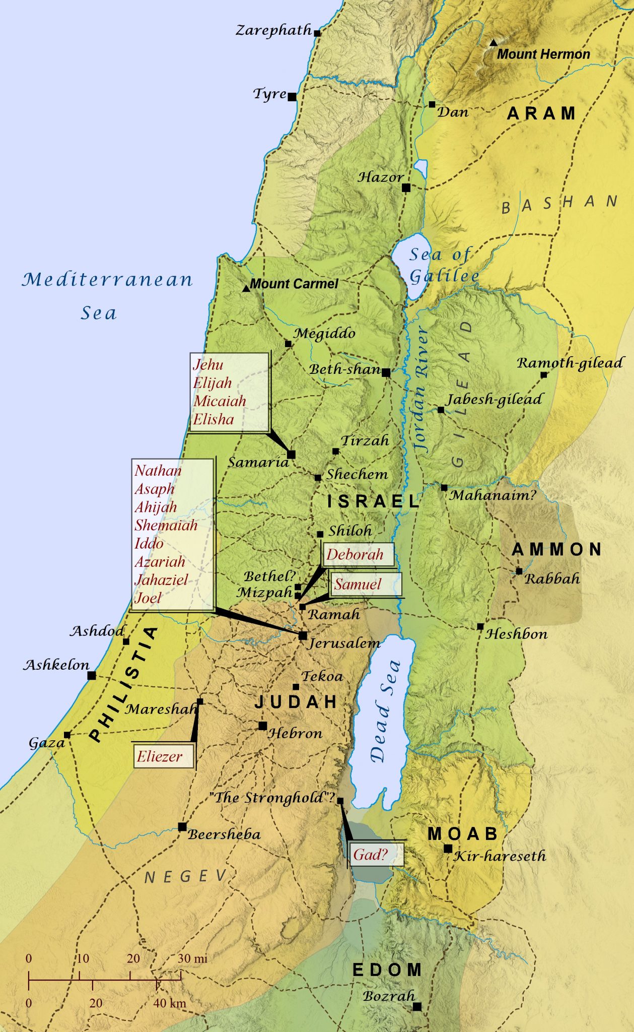 Prophets of the Old Testament – Bible Mapper Atlas