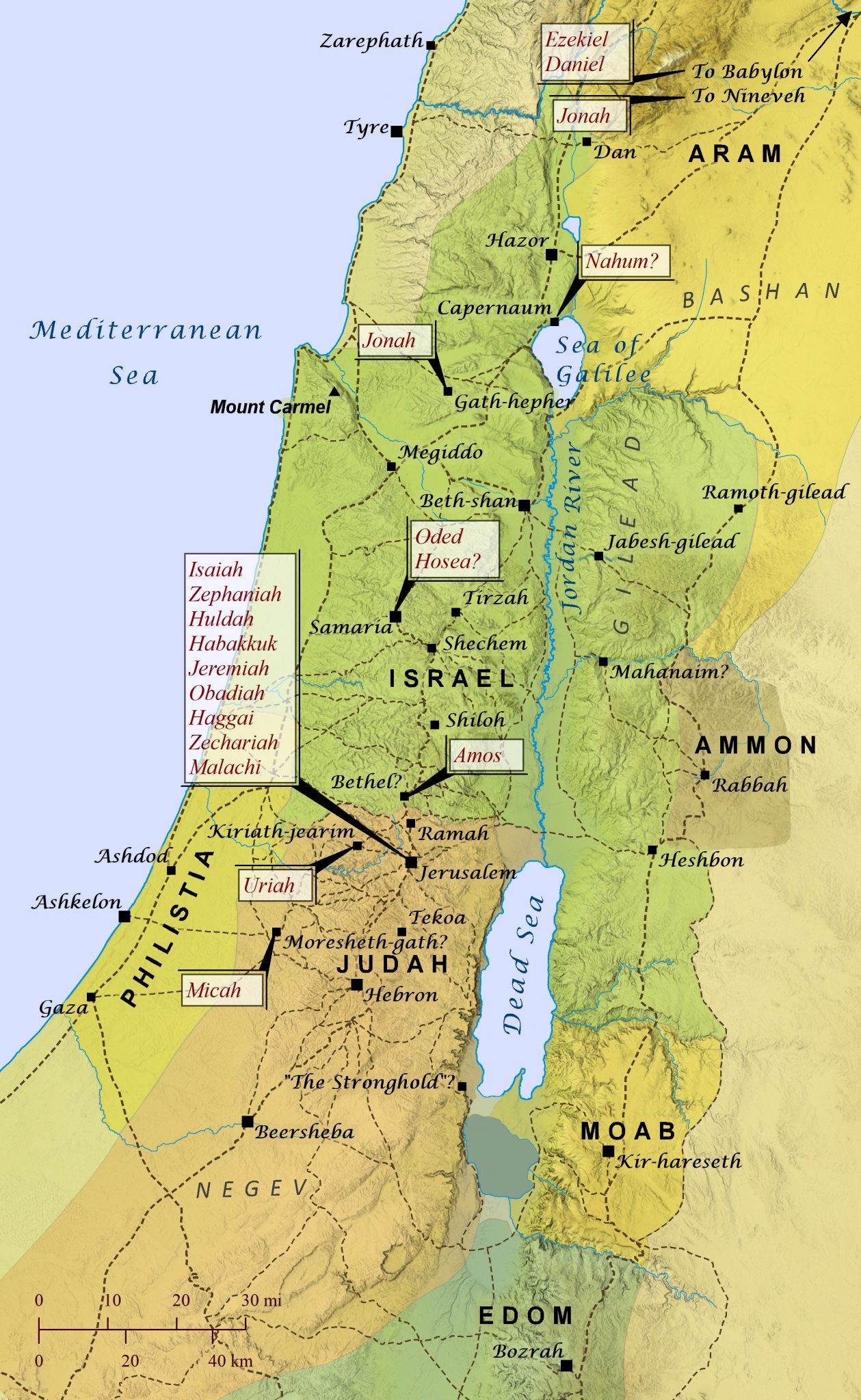 Prophets of the Old Testament – Bible Mapper Atlas