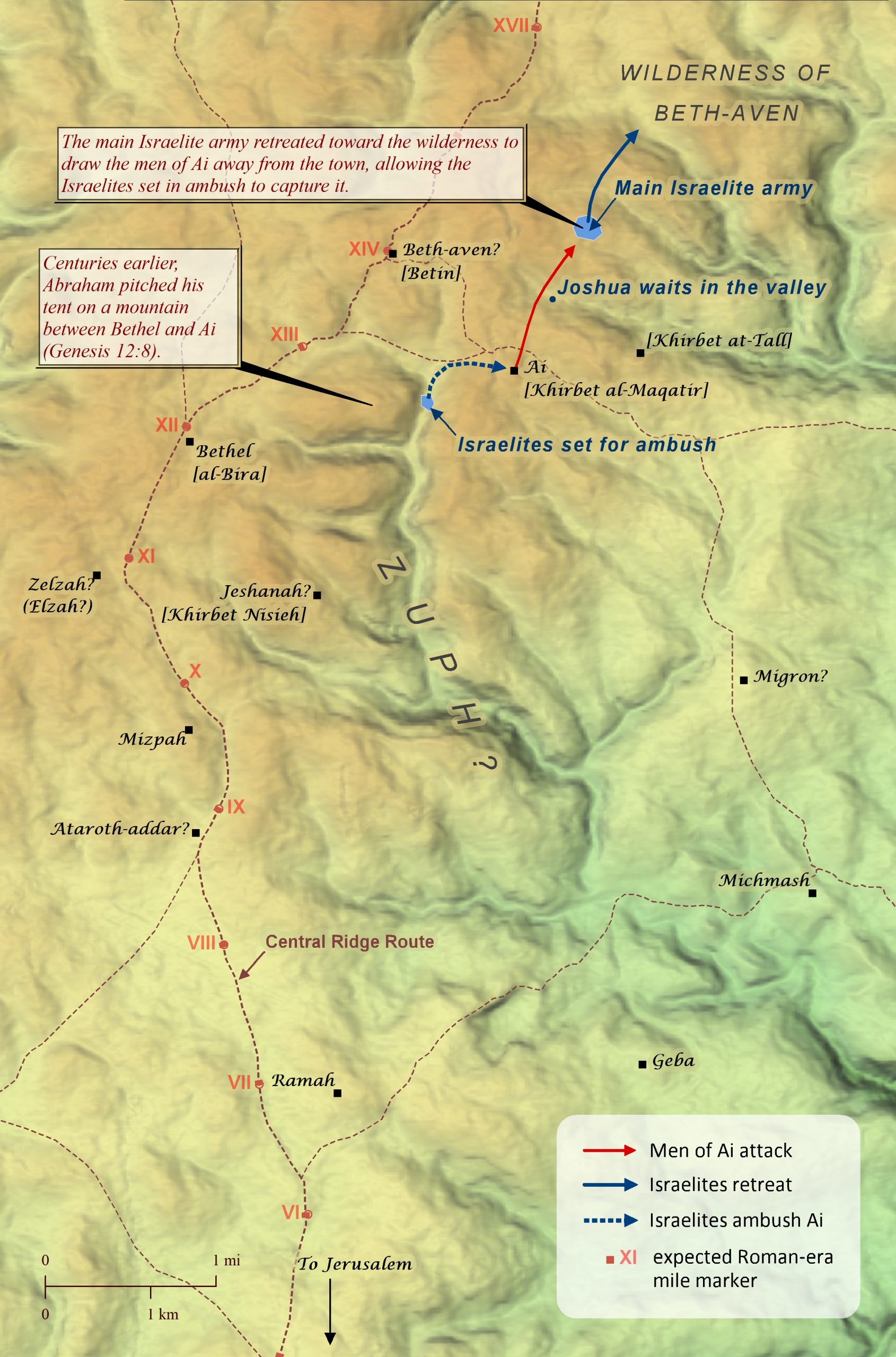The Israelites Conquer Ai – Bible Mapper Atlas