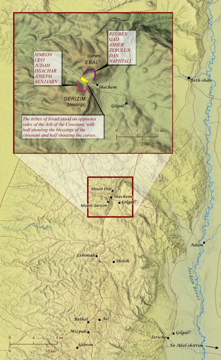 The Covenant Is Renewed at Shechem – Bible Mapper Atlas