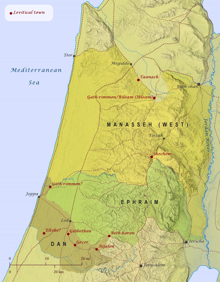 Levitical Cities – Bible Mapper Atlas