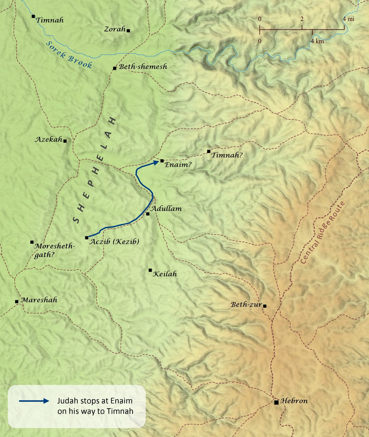 Judah and Tamar – Bible Mapper Atlas